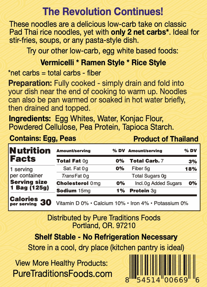 Noodle Revolution Thai Style Flat Noodles – PureTraditions